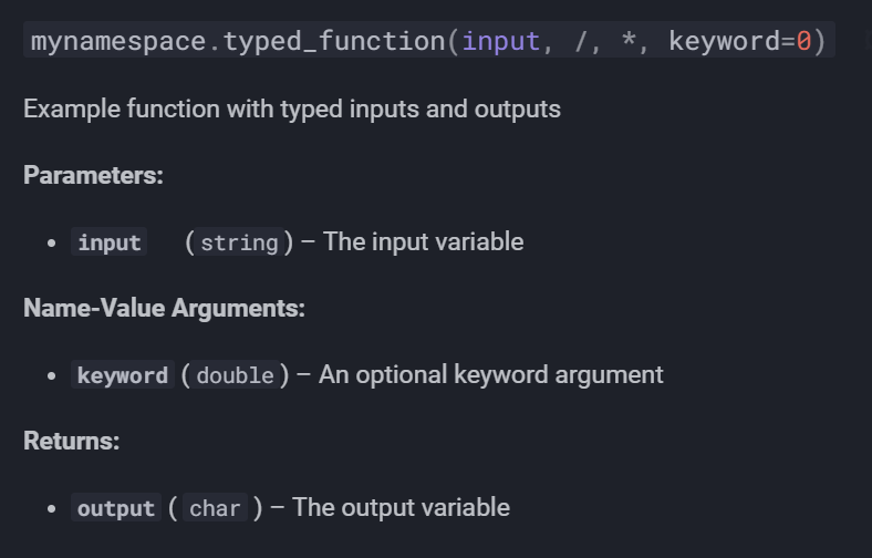 Overview - mkdocstrings-matlab